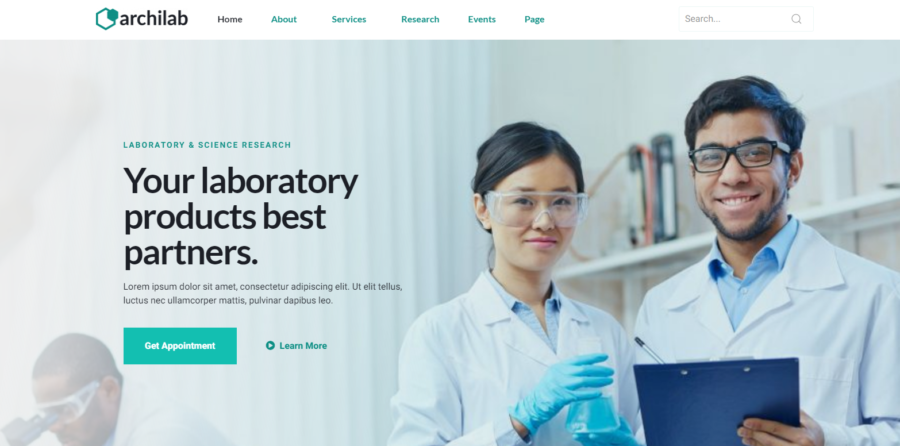 ArchiLab – Research & Laboratory Elementor Template Kit
